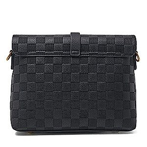 TXUNIAOZZ Small Fashion PU Crossbody Bags Shoulder Bag Purse Handbags for Women,Black