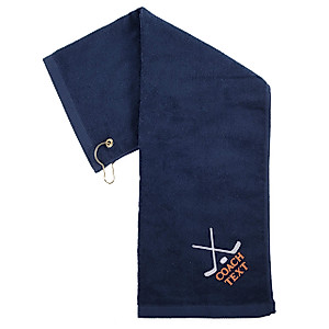 Mato & Hash Sweat Towel for Hockey Work Outs, Custom Embroidery Logo, Kids Hockey Towels,