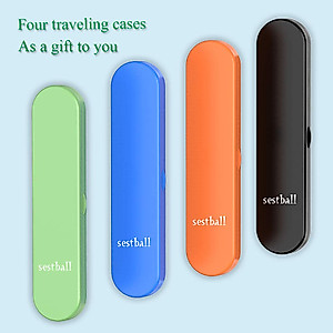 New Version Tongue Scraper Cleaner for Adults & Kids, Medical Grade Metal Tongue Brushes Set for Fresh Breath Dental Eliminate Bad Breath in Seconds (4 pcs)