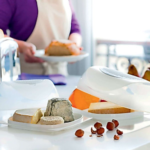 Tupperware CheeSmart Max Cheese & Deli Storage Box Large - Food Storage Container - Keeps Food Fresher For Longer - Odour-Free Fridge - 100% BPA Free Plastic - Ideal for Cheese, Dairy & Deli Meats