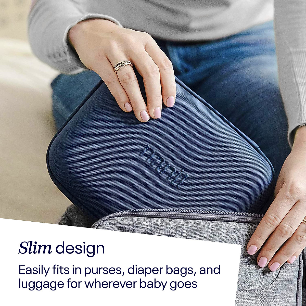 Nanit Travel Case – Protective Hard Shell Carrying Case for Nanit Pro Baby Monitor and Multi-Stand Travel Accessory, Blue