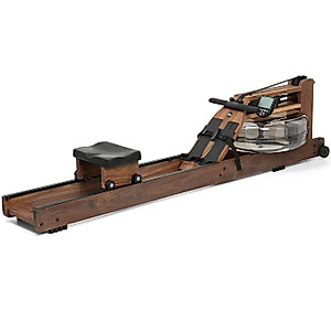 WaterRower Walnut Rowing Machine with S4 Monitor | USA Made | Original Handcrafted Erg Machine for Home Use & Gym | Best Warranty