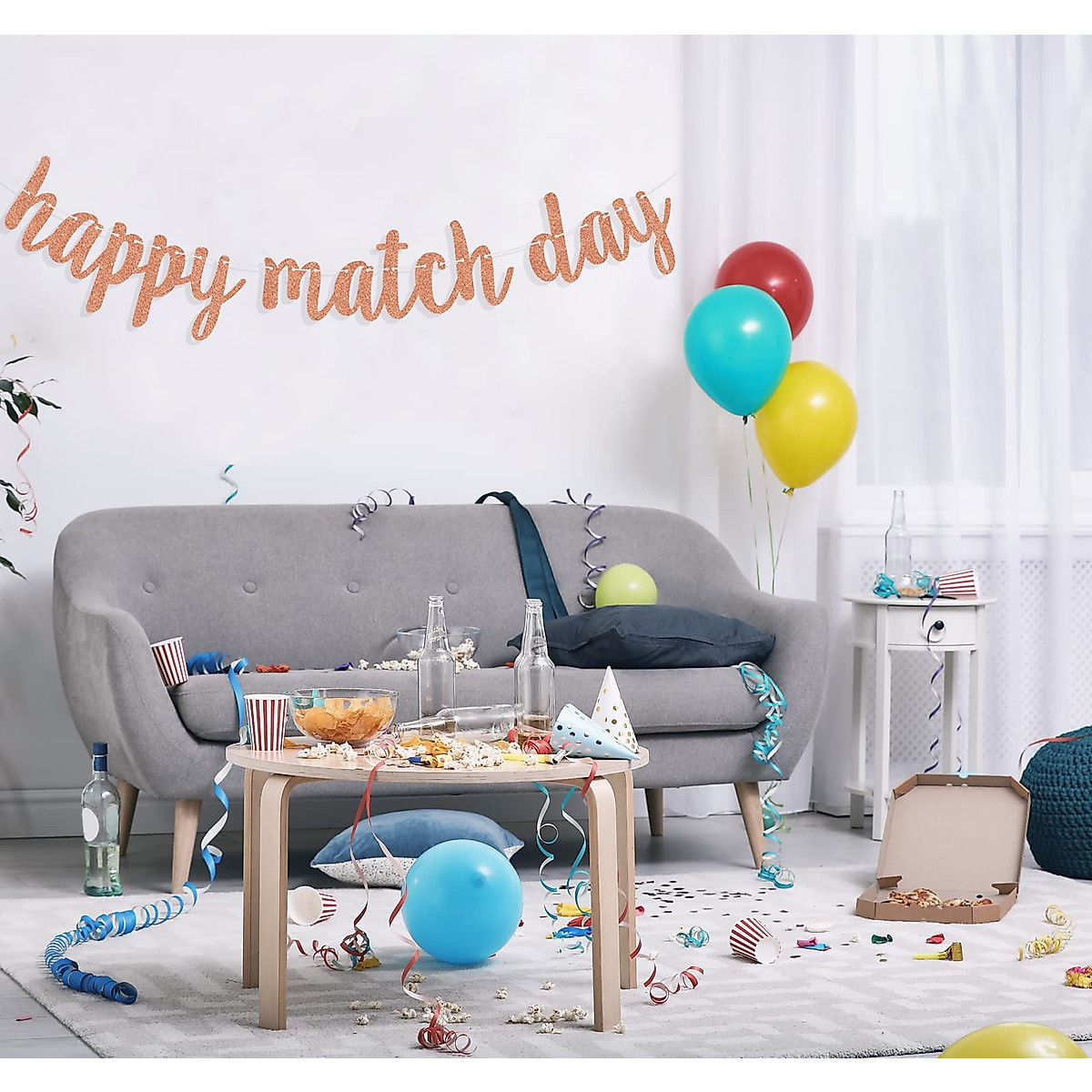 Happy Match Day Banner, 2024 Match Day Party Decorations, Doctor Matche Day Bunting Banner, Medical School Graduation Supply Rose Gold Glitter