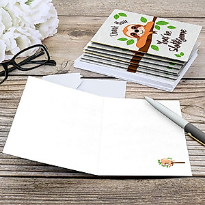Big Dot of Happiness Let's Hang - Sloth - Baby Shower or Birthday Party Thank You Cards (8 count)