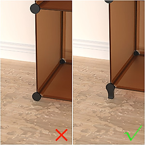 HOMIDEC Cube Storage Organizer 16-Cube Storage Shelf, Closet Organizer for Garment Racks, Closet Organizers and Storage with Metal Hammer, Bookshelf for Kids, (48.4 L x 12.2 W x 48.4 H Inches)