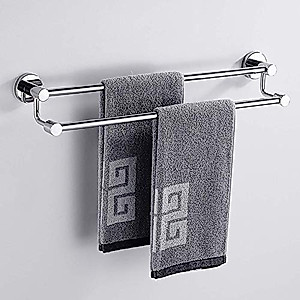 Towel Racks Towel Rail Towel Rails Wall Mounted Bath Towel Rack,Stainless Steel Wall Mount Finish Towel Rod for Bathroom Kitchen Towel Bar Storage Hanger/40Cm-80Cm(80Cm)