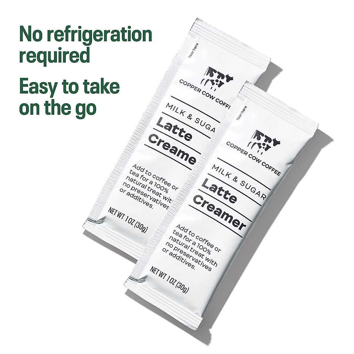 Copper Cow Coffee California Sweetened Condensed Milk Creamers – Single-Serve and All-Natural Pre-Filled Packets – (25 Pack)