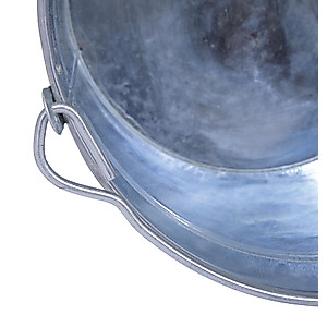 Vestil BKT-GAL-325 Galvanized Steel Bucket, 9-13/16" Depth, 3.25 gallon, 28 pound Capacity, Silver