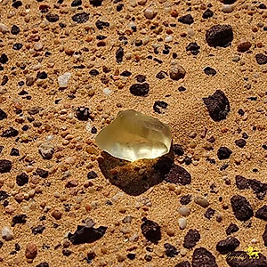 Regulus Libyan Desert Glass Genuine Glass Cosmic Meteorite - Golden Tektite Healing Rock (10-20cts)