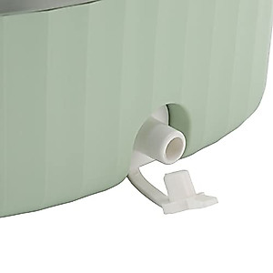 Dpofirs Portable Washing Machine, 6L Foldable Mini Small Portable Washer Washing Machine with Basket for Baby Clothes, Underwear or Small Items, for Apartment,Travel,Best Gift (Green)