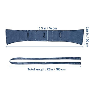 VALICLUD Women Denim Waist Cinch Belt Wide Corset Belts