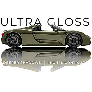 VViViD+ Ultra Gloss Combat Military Green 3ft x 5ft Vinyl Car Wrap Premium Paint Replacement Film Roll w Nano Air Release Technology, Stretchable Protective Liner