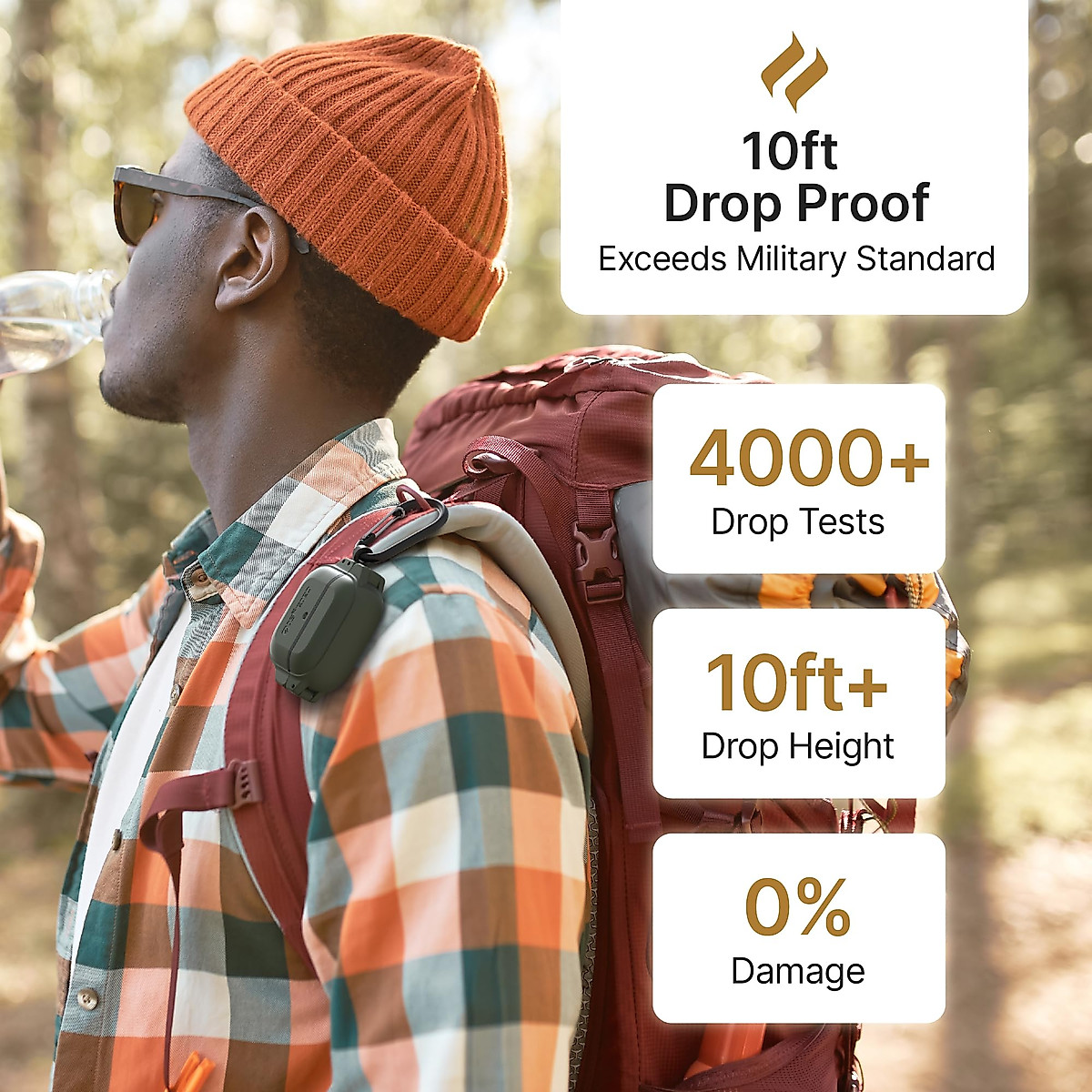 Catalyst Airpods 3rd Generation Case, 330ft Waterproof Total Protection Case for Airpods 3, Shockproof Case for Airpods 3rd Generation, Durable Protective Case for Airpods 3 with Carabiner