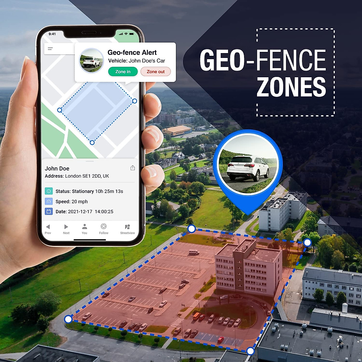 REWIRE SECURITY GPS Vehicle Tracker - DB2 Hard-Wired Tracking Device | Personal & Business Use | 24/7 Real-Time Location Monitoring for Car, Truck & Van, US & Worldwide | Low-Cost Monthly Subscription