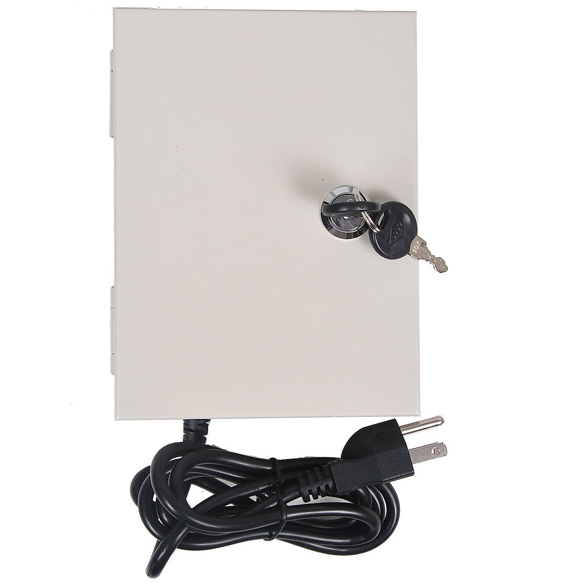 VideoSecu Key Lock 9 Output 12 V DC CCTV Distributed Power Supply Box Auto Reset for Security Camera WK9