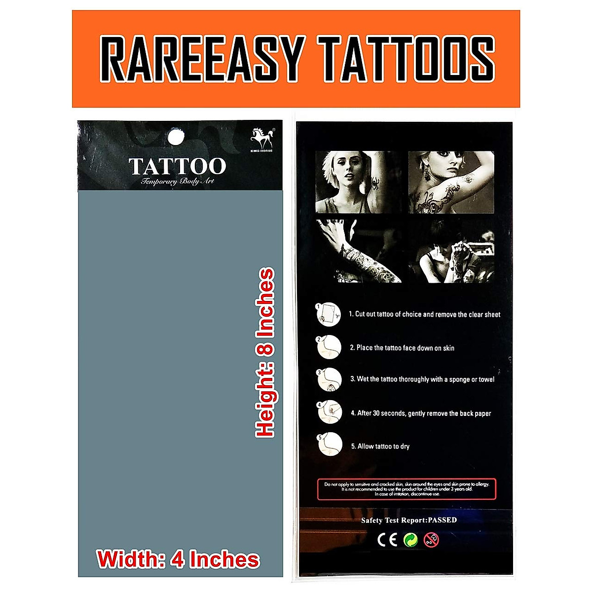 Tattoos 2 Sheets Number 0 to 9 text font letter Vintage Temporary Tattoos Stickers Fake Body Arm Chest Shoulder Tattoos for Teens Men Women