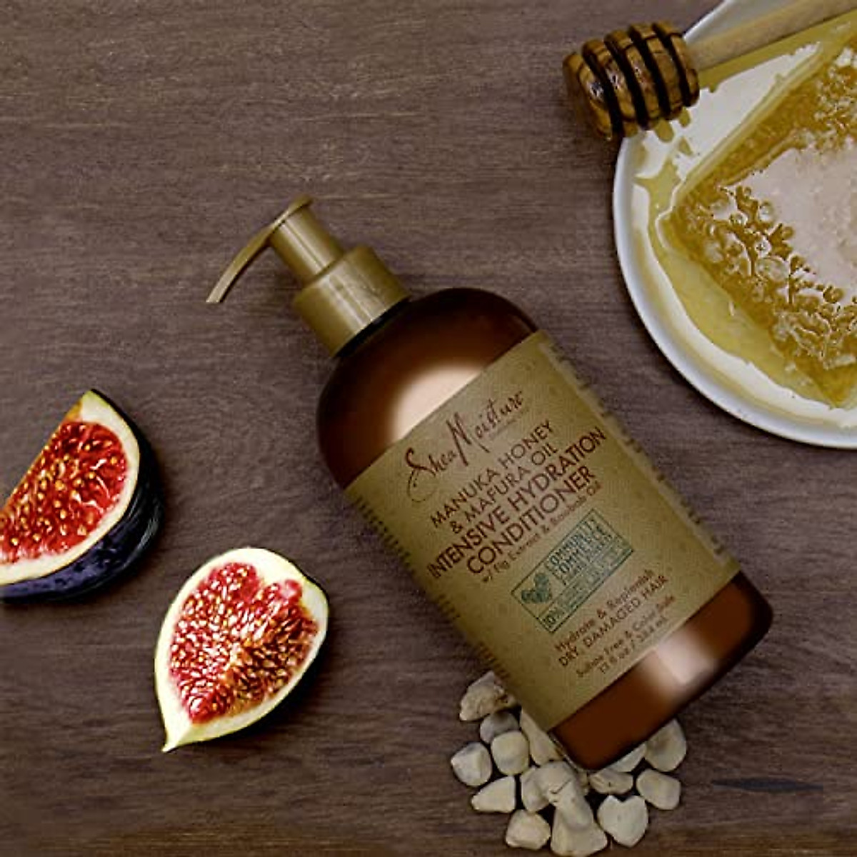 SheaMoisture Conditioner Intensive Hydration for Dry, Damaged Hair Manuka Honey and Mafura Oil to Nourish and Soften Hair 13 oz