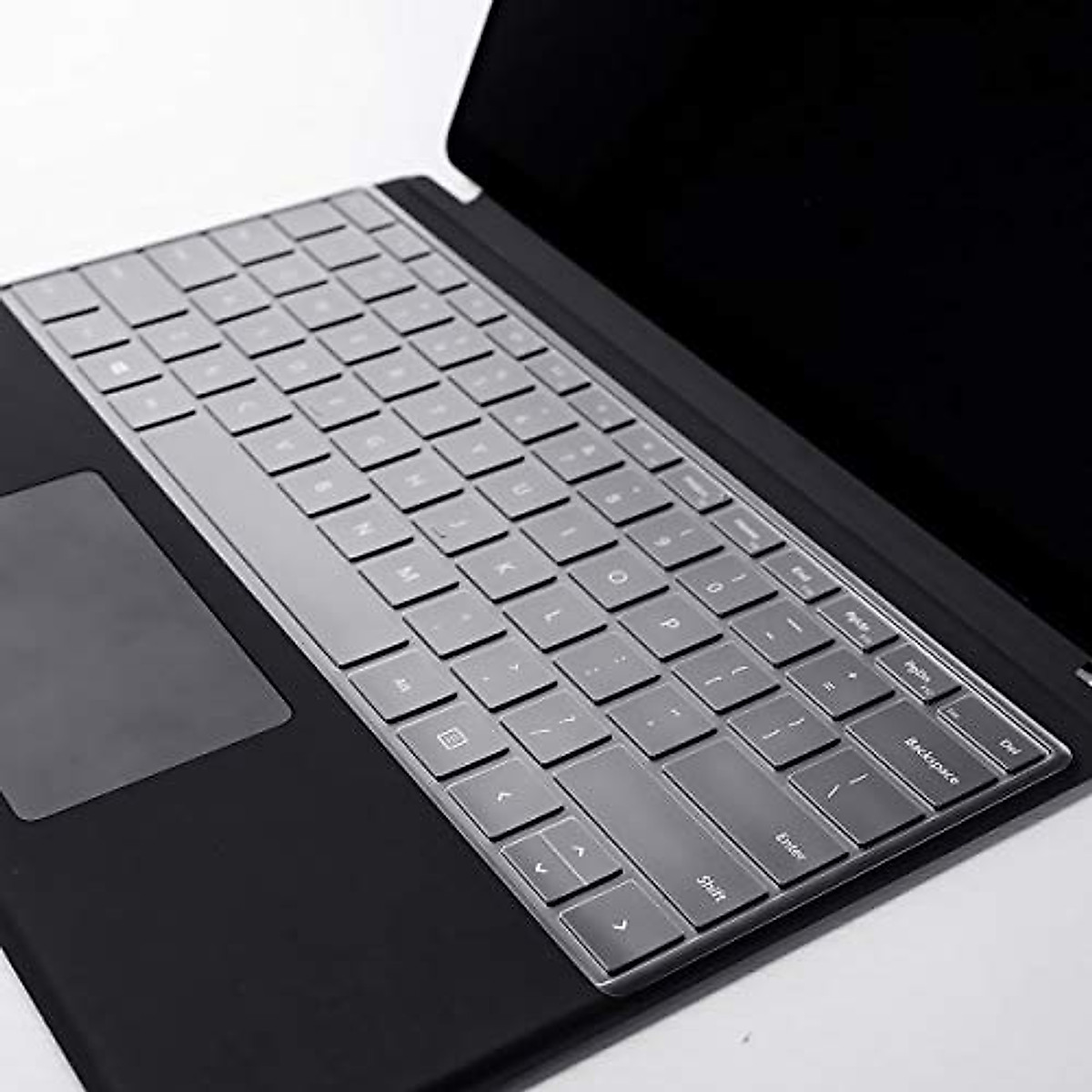 CaseBuy Ultra Thin TPU Keyboard Cover for 2022 2021 Microsoft Surface Pro 9 8 13 inch i5 i7 Touchscreen & Surface Pro X 13" 2020 2019 Protector Accessories, Clear