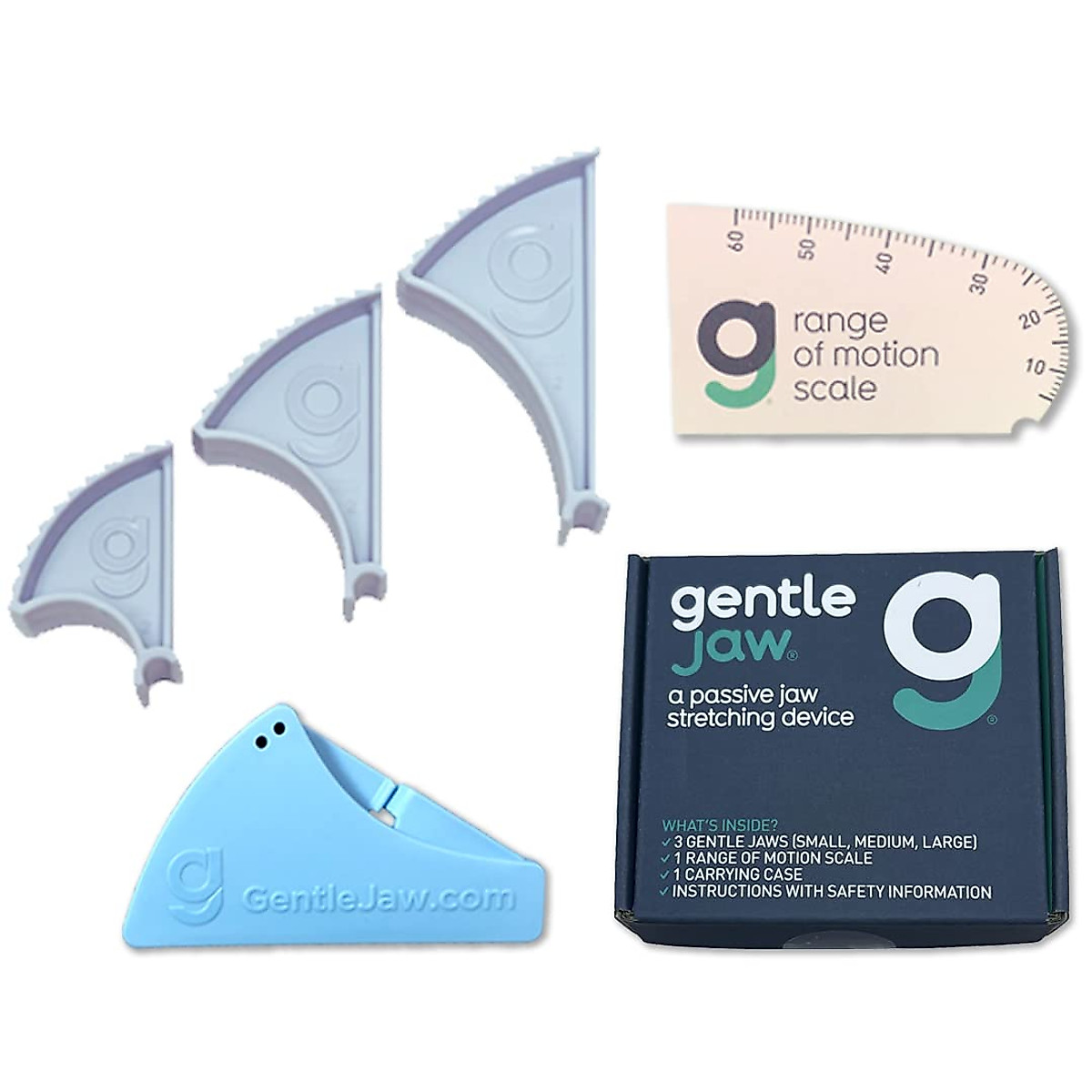 Gentle Jaw Pain Relief Device for TMJ Grinding Clenching Headaches ​Bruxism Caused by Tight Jaw Muscles. Use it to Passively Stretch and ​R​elax Your Jaw Muscles. We Call it Yoga for The Jaw