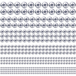 1980Pcs Self Adhesive Rhinestones Stickers, Shynek Stick on Rhinestone Gems face Jewels for Hair, Face, Makeup, Crafts, 6 Sizes