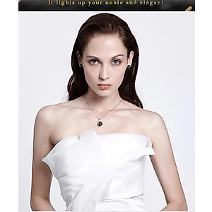 NONNYL Gifts for Women Wife-Tahitian-Black-Pearl-Necklace-Gift for Wife Wedding Birthday Anniversary Jewelry-Mom Girlfriend Her Mothers Day Gifts for Mom Women Valentines Day Christmas Day Gifts