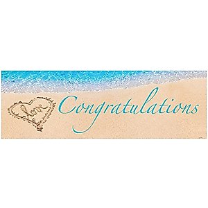 Creative Converting Wedding Banner, 20" x 60", Multicolored