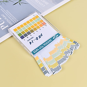PH Test Strips 0-14, 100PCS PH Strips Universal PH Test Paper PH-Indicator Strip to Test Drinking Water, Food, Pools, Aquariums, Saliva, Urine, Lab Monitoring