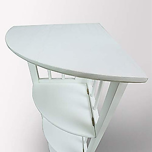 Casual Home 4-Shelf Corner Folding Bookcase, White (New)