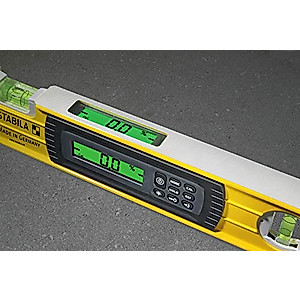 Stabila 36548 Type 196-2 Tech 48-Inch Digital Level IP65 Dust and Waterproof with Nylon Carrying Case - Made in Germany , Yellow