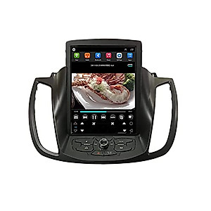 KUNFINE Tesla Style 10.4" Android Radio CarPlay Android Auto Autoradio Car Navigation Stereo Multimedia Player GPS RDS DSP BT WiFi Headunit Replacement for Ford Escape 2013-2018, if Applicable
