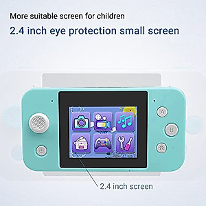 Portable Kids Digital Camera Front 20MP Children's Camera with 2.4in Screen 1080P Rechargeable Electronic Camera with Easy Game for Boys and Girls