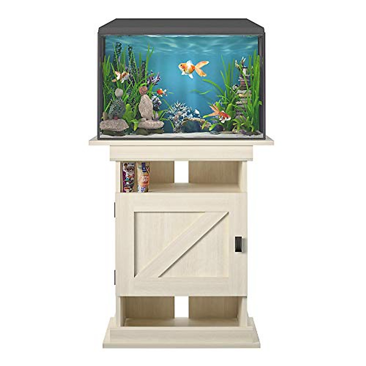 Flipper Farmington Aquarium Stand, Ivory Oak