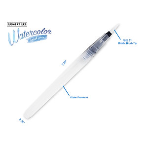 Sargent Art Watercolor Brush Pen Set, Clear