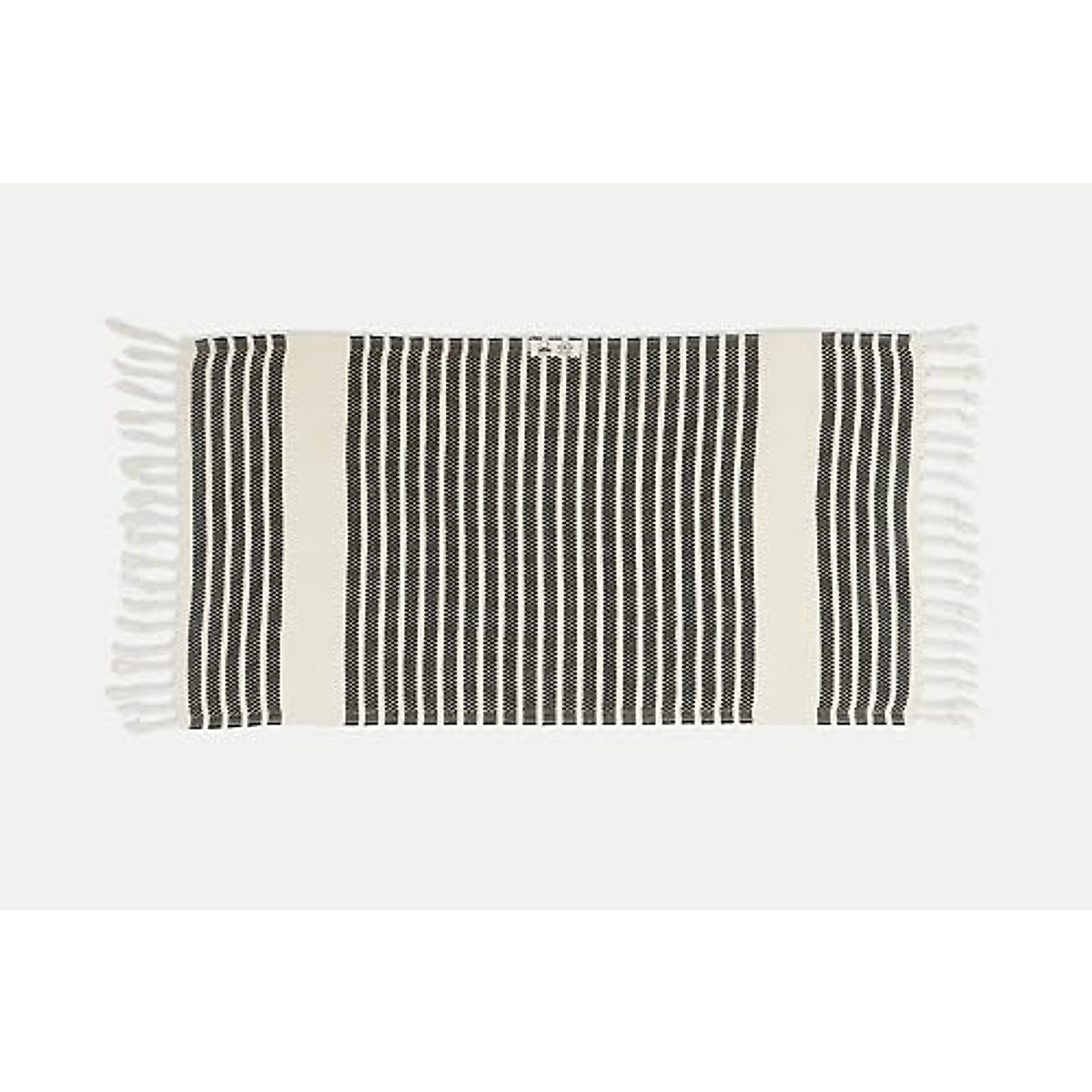 Bazaar Anatolia Turkish Hand Towels for Bathroom Set of 2 | 33"x19", Cotton | Bathroom & Decorative Hand Towels for Kitchen Dishcloth, Tea, Yoga, Face, Gym - Mat Black