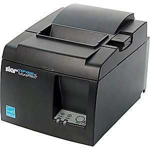 Star Micronics TSP143IIIW TSP100III Wi-Fi (WLAN) Thermal Receipt Printer with Wireless Access Point - USB, WiFi Connectivity, 250mm/sec Print Speed, 203 dpi, Auto-Cutter, Dark Gray - YKGAV