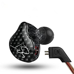 YINYOO Easy KZ ZST Hybrid Banlance Armature with Dynamic in-Ear Earphone 1BA+1DD HiFi Headset (ZST no mic)