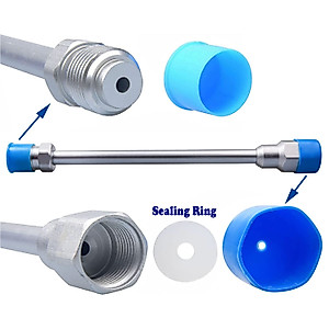 JWGJW 120028 Airless Paint Spray Gun,High Pressure 3600 PSI /517 Tip Swivel Joint with 10 Inch Extension Pole