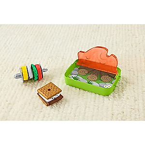 Fisher-Price HCK56​​ Laugh & Learn 3-in-1 On-The-Go Camper - UK English Edition, Musical Push-Along Walker and Activity Center for Infants and Toddlers, Multicolor, 52.8 cm*34.5 cm*50.4 cm