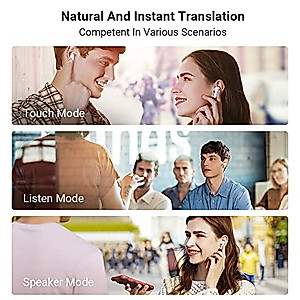 Timekettle M3 Language Translator Earbuds, Two-Way Translator Device with APP for 40 Languages & 93 Accents Online, Offline Translator for Exploring Expat Life Freely, Compatible with iOS & Android
