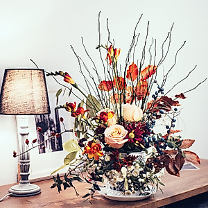 Ruidazon 10Pcs 30.7" Curly Willow Branches, Artificial Flowers Twigs Decorative Sticks Stem, Dry Bendable Tree Branches for DIY Craft Home Room Wedding Floor Vase Garden Farmhouse Decor