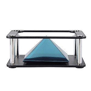 3D Holographic Display Stands,Projector 3.5-6inch Mobile Smartphone Hologram Bracket,360° Images Holographic Display Stands Projector,for Ad Display/Cartoon Interaction/Entertainment/Gift