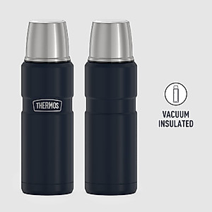THERMOS Stainless King Vacuum-Insulated Compact Bottle, 16 Ounce, Midnight Blue