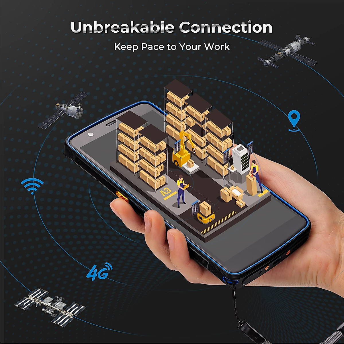 2023 MUNBYN Android Barcode Scanner PDA Inventory Scanner, Android 10, QR 2D 1D Barcode Scanner Reader, 3+32G, Portable Handheld Mobile Computer, IP67 Dual-Band Wi-Fi 4G BT Data Collector for Retail