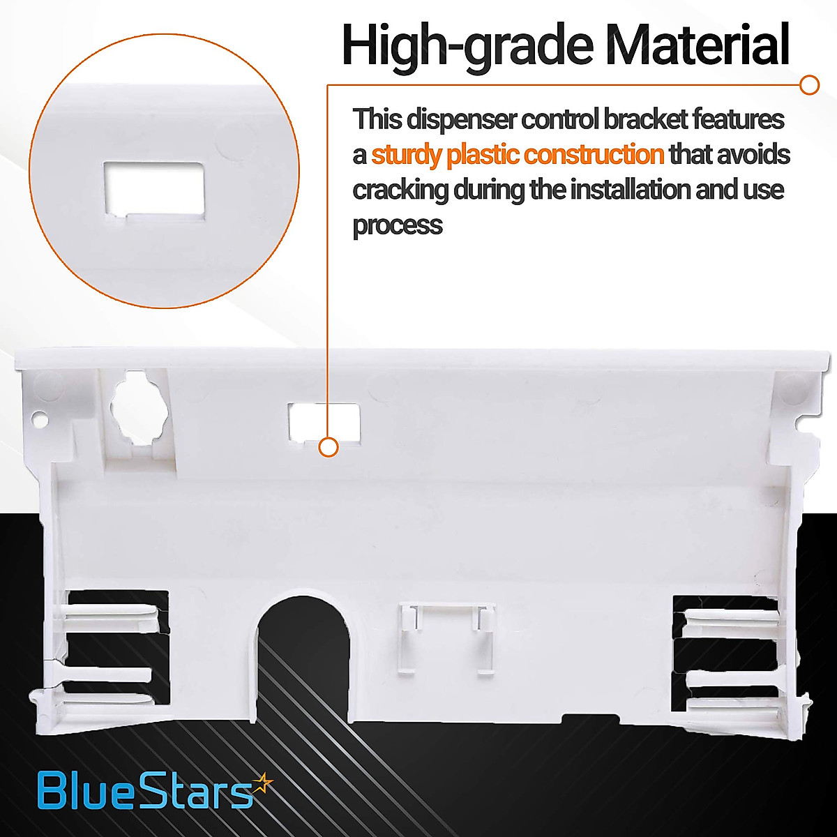 BlueStars Ultra Durable WP2180226 Refrigerator Control Bracket Replacement - Compatible with Whirlpool & Kenmore Refrigerators - Replaces 2180226 2180228 2180338 2183771 PS11739027