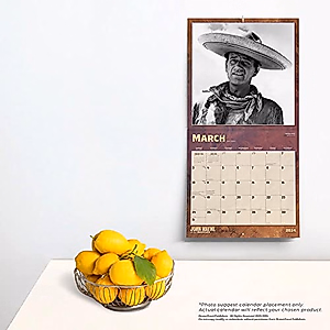 John Wayne in the Movies OFFICIAL | 2024 12 x 24 Inch Monthly Square Wall Calendar | BrownTrout | USA American Actor Celebrity Duke