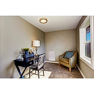 Electric Wall Heater - 250W Amaze Mini Convection Panel Heater w/Wall Mount Kit Up to 80 sq ft - 18″x24″ Paintable, Energy Efficient & Silent Under Desk, Bedroom or Bathroom Heater - Amaze Heaters