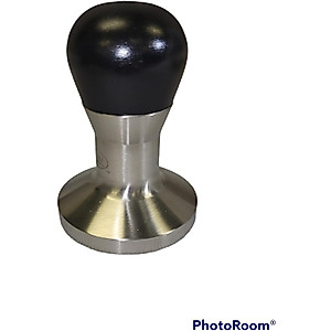 Rattleware Stainless Steel Round Tamper - Premium Ergonomic Grip, Perfect for Espresso Machines, Consistent Grounds Packing & Durable Design (Small - 58.3mm Dia)