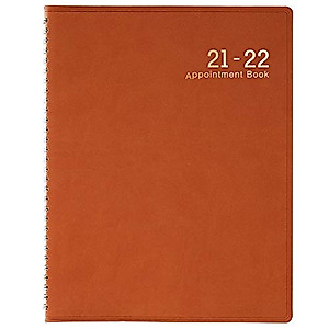2021-2022 Weekly Appointment Book/Planner - 53 Weeks Daily Planner Organizer, 15-Minute Increments, Flexible Cover, Twin-Wire Binding, 8.5" x 10.85"