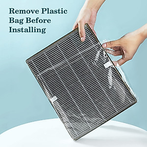 Air Purifier Replacement Filter, 3-in-1 True HEPA Filter Compatible with AP003 Air Purifier