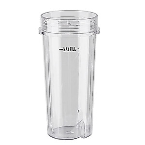 Joyparts Replacement Parts 16oz Single Serve Cup with Sip&Seal Lid, Compatible with Ninja Blender BL200 30/ BL201 30/BL201C 30/BL203QBK/BL100 (2 Pack)